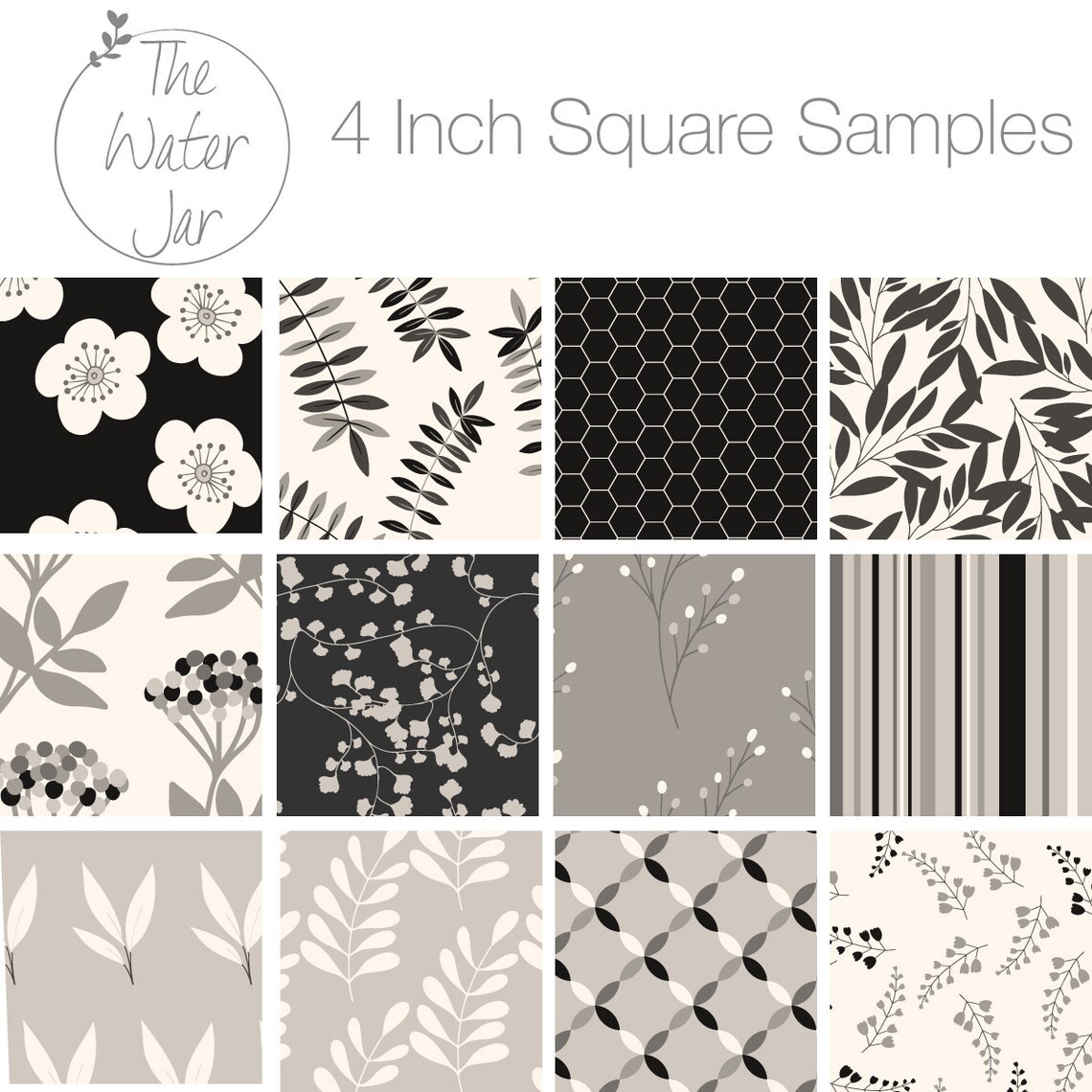 Black & White Digital Paper Pack Pattern Designs for | Etsy