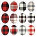 Lumberjack Digital Paper, Buffalo Plaid Check in Red, White, Black and ...