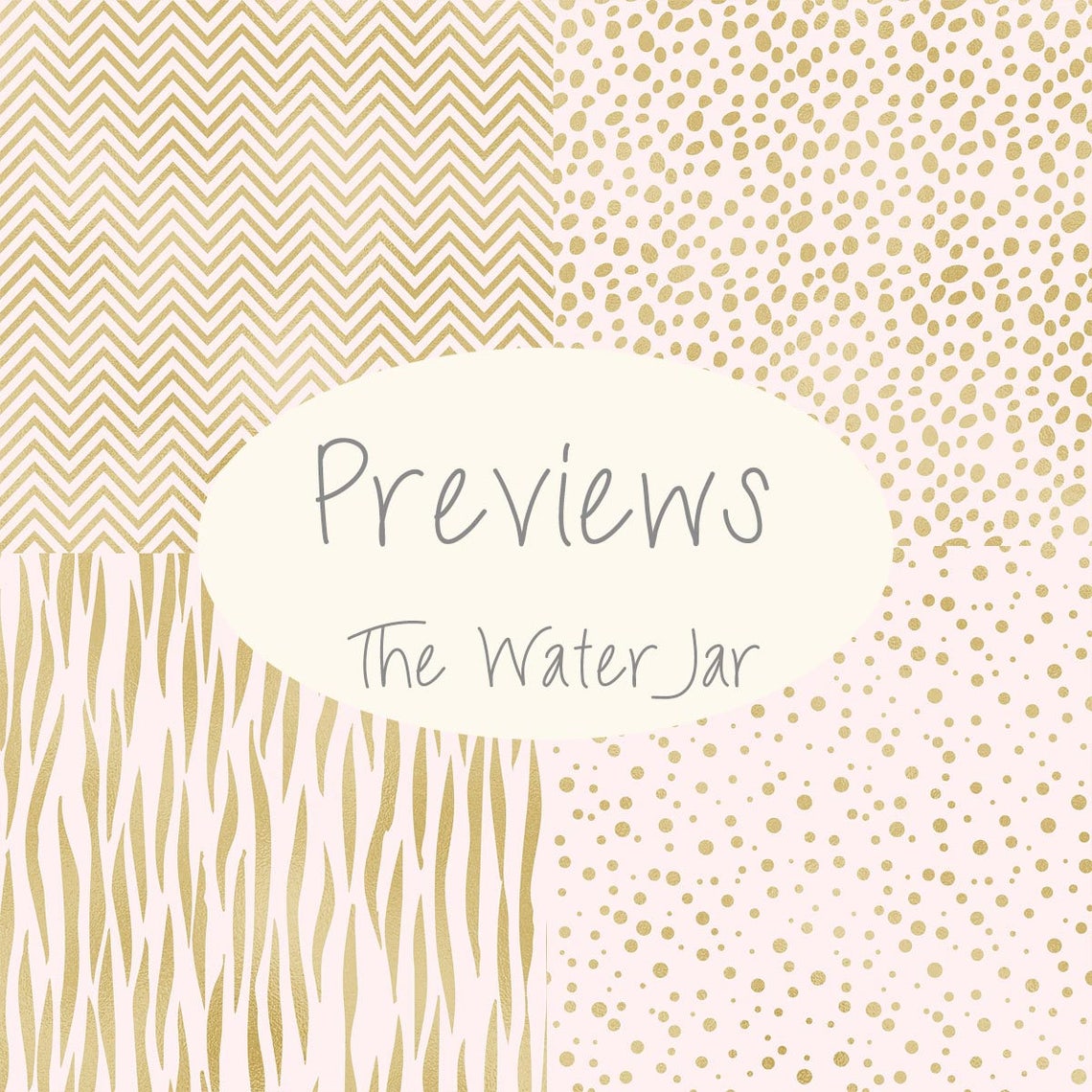 Gold Foil on Blush Pink Digital Paper Pack Printable Gold - Etsy