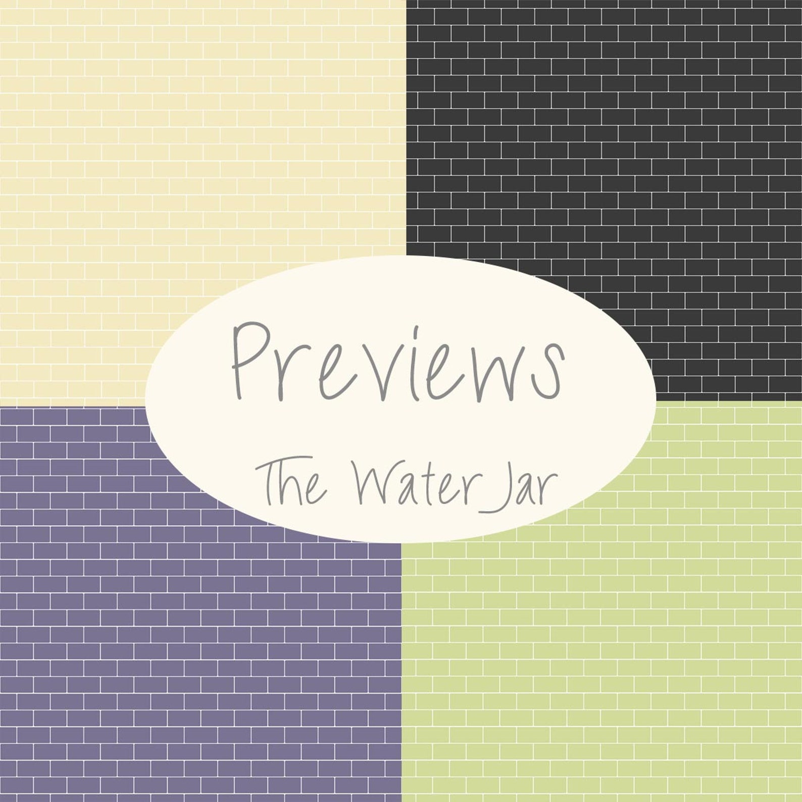 Subway Tile Digital Paper Pack SEAMLESS Patterns, Metro Tile Pattern ...