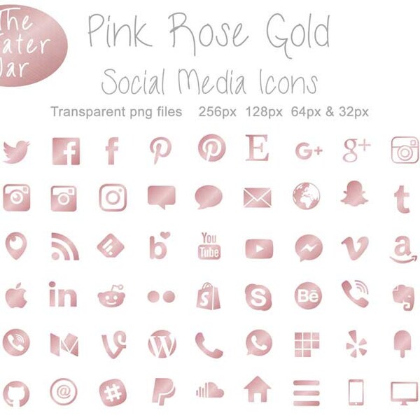 Pink Social Media - Etsy