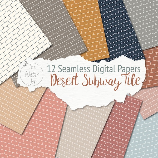 Subway Tile Wallpaper - Etsy