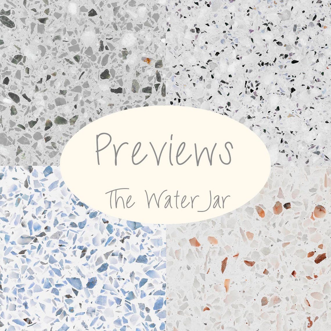 Terrazzo Digital Paper, Terrazzo Patterns for Wallpaper or Backgrounds ...