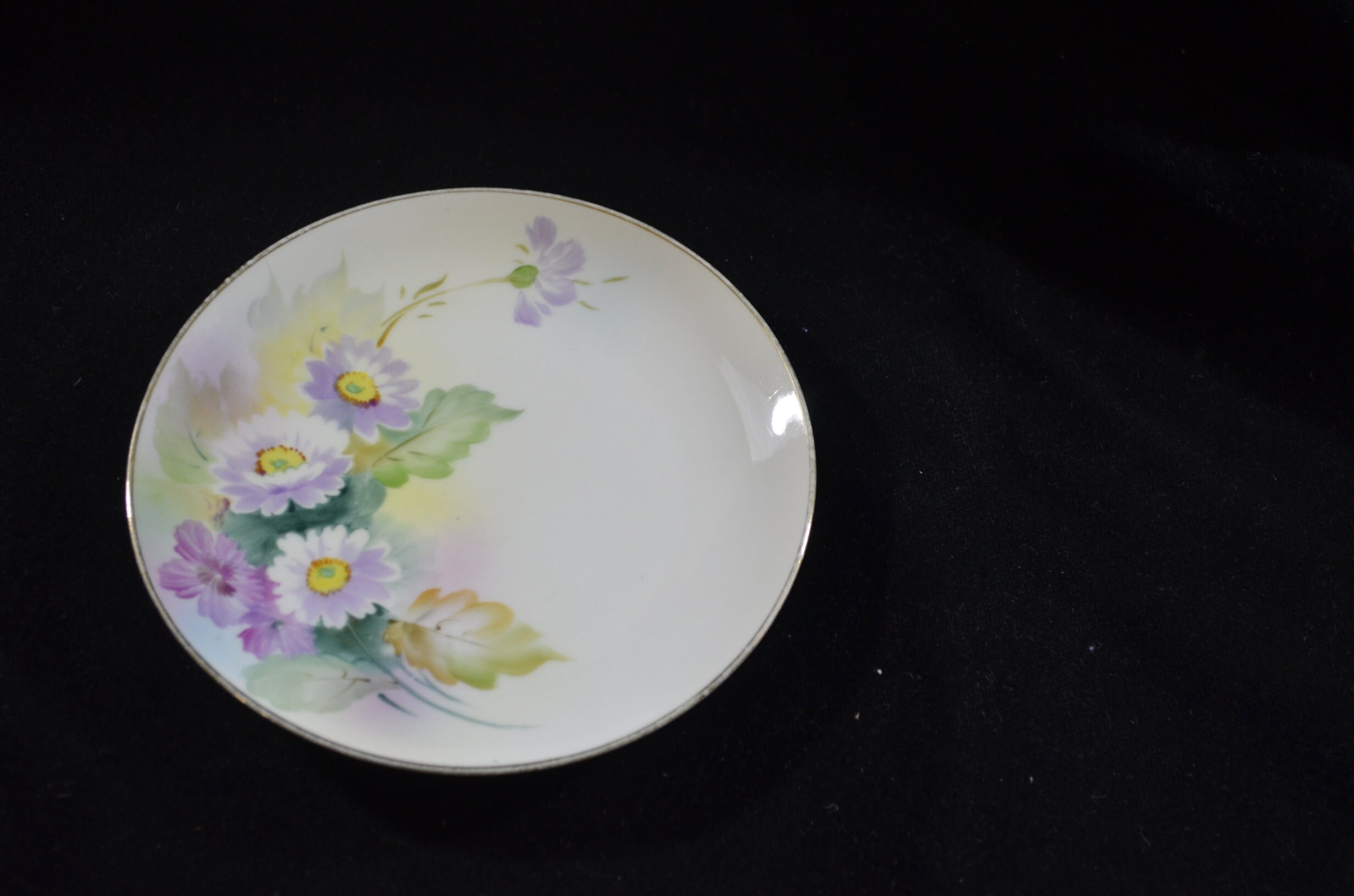 Nippon Hand Painted Floral Plate Vintage Hand Painted Plate - Etsy