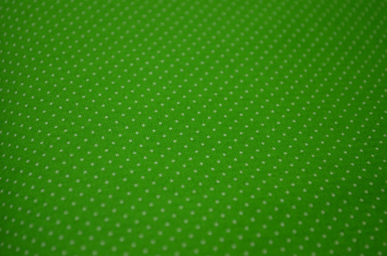 Vintage Green Polka Dot Fabric - Etsy