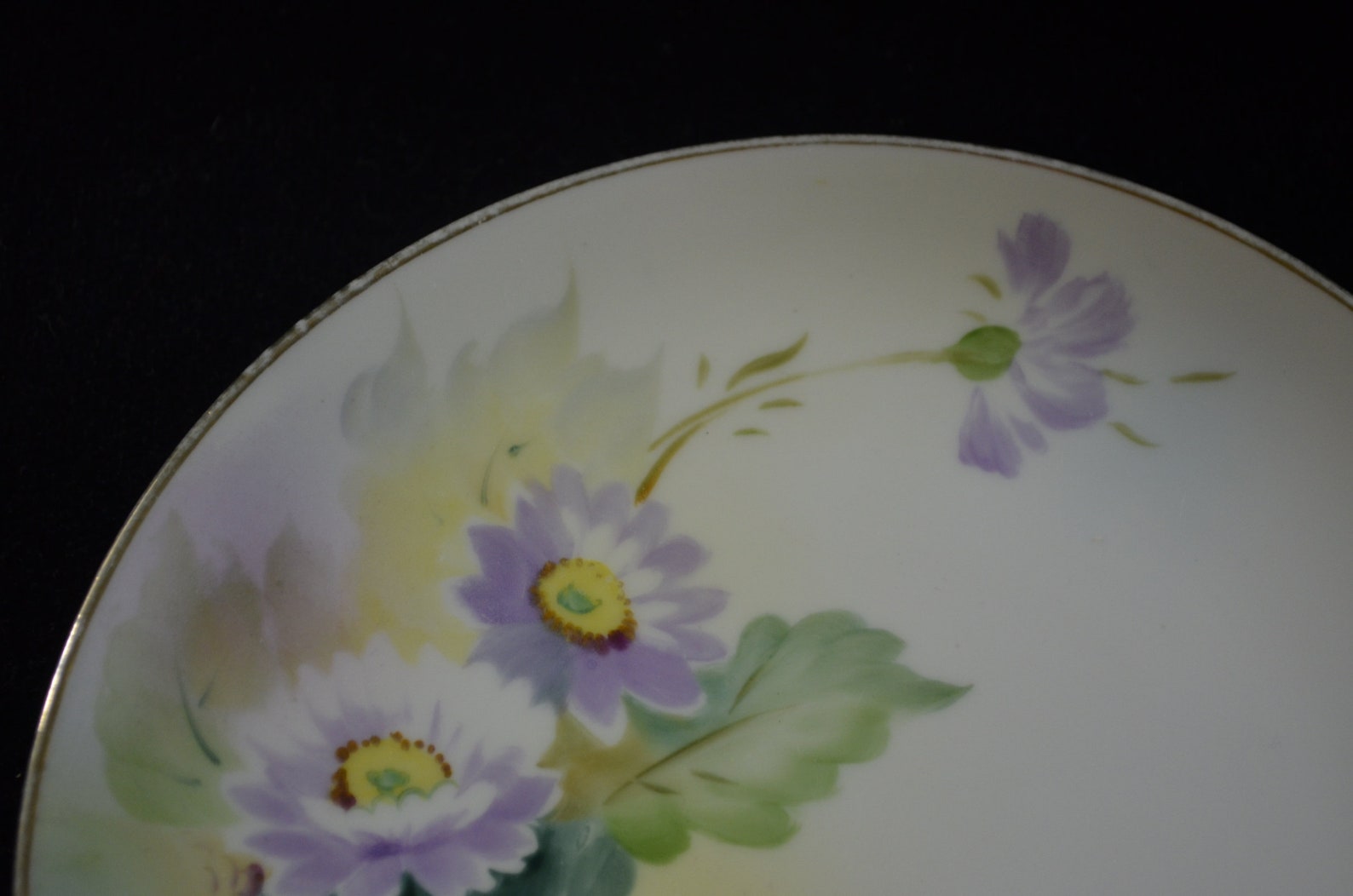 Nippon Hand Painted Floral Plate, Vintage Hand Painted Plate - Etsy