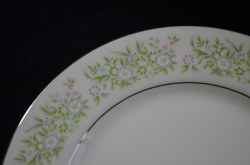 Taihei China Springtime Pattern Dessert Plate, Vintage Floral Dessert ...