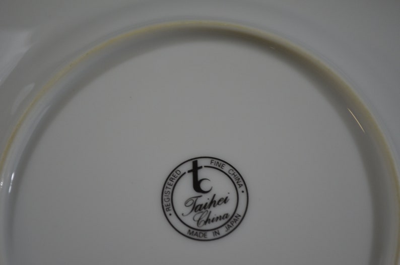 Taihei China Springtime Pattern Dessert Plate, Vintage Floral Dessert ...
