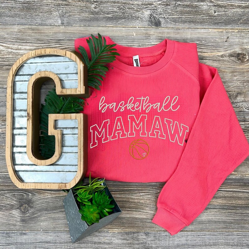 Basketball Mamaw Embroidery Design, Grandma Sports File, Team Spirit ...