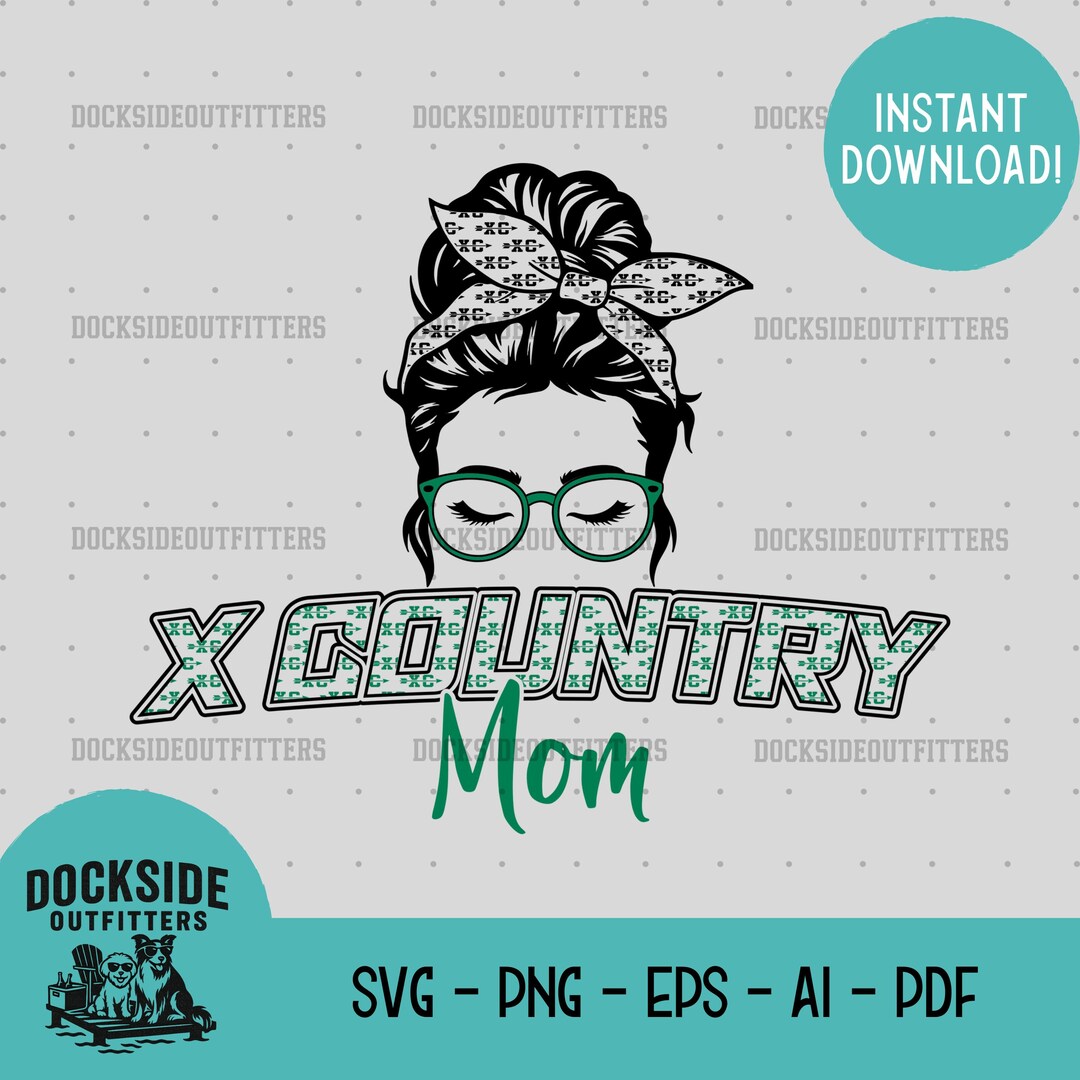 Cross Country Mom SVG: Running Sport Design (digital Download) - Etsy
