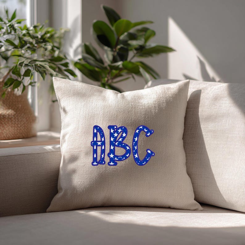 Kid Candy Alphabet Applique Embroidery Bundle, Satin Edge Letters ...