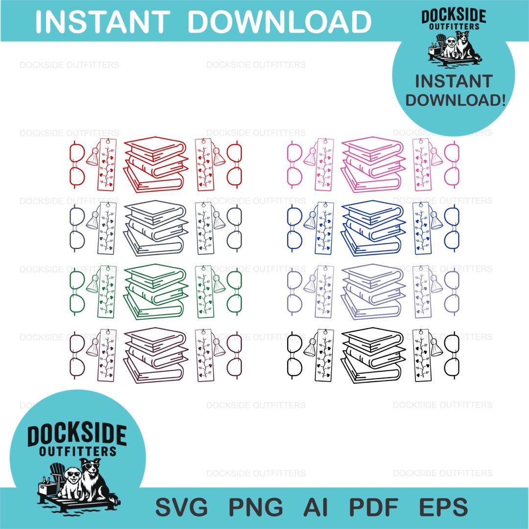 Librarian Clipart SVG PNG DTF, Instant Digital Download, Cricut ...