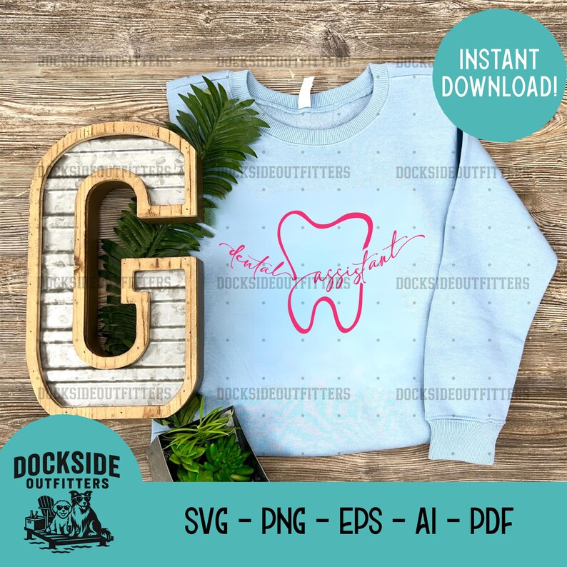 Dental Assistant Tooth Script Design PNG SVG | Dentist Worker Tooth ...