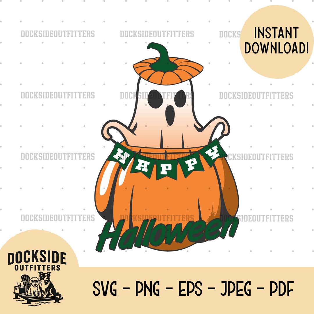 Halloween Boo Svg Png Spooky Ghost Boo Instant Download, Cute Ghost ...