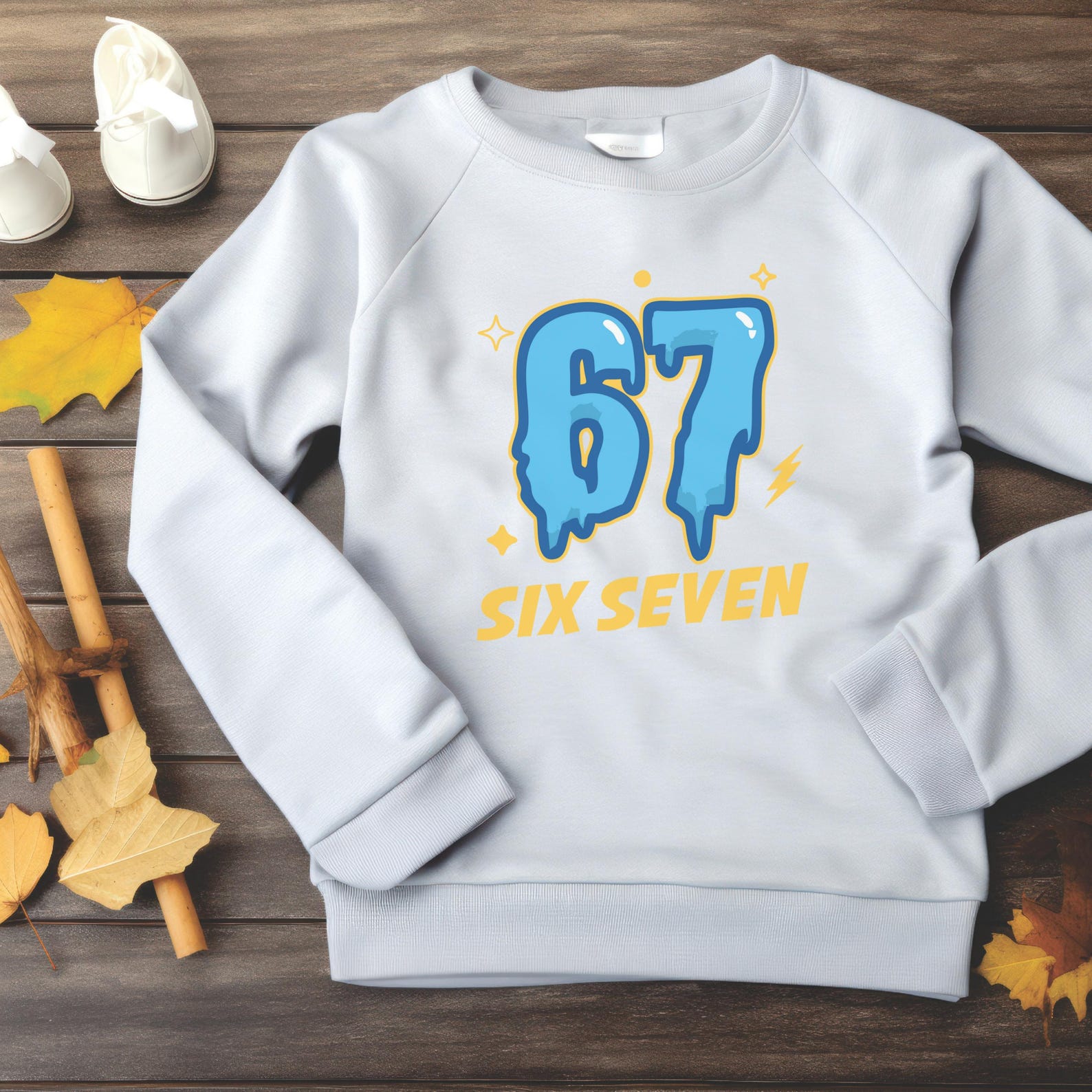 Six Seven 6 7 Electric SVG PNG, Lightning Bolt Digital Design, Bold ...