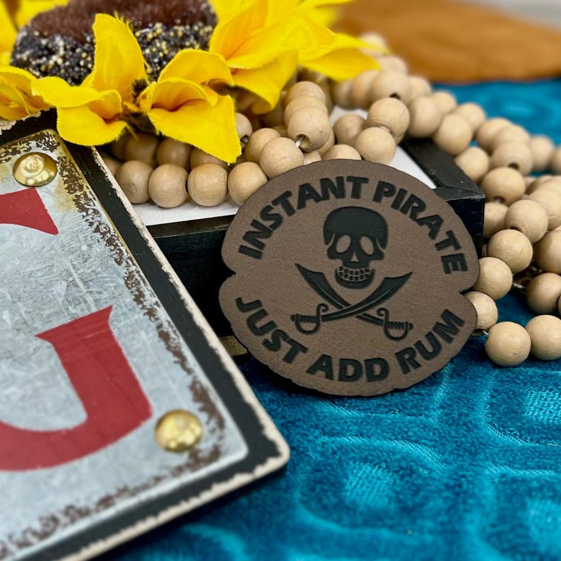 Laser Engraved Leather Hat Patch, Lake Design, DIY Press On - Etsy