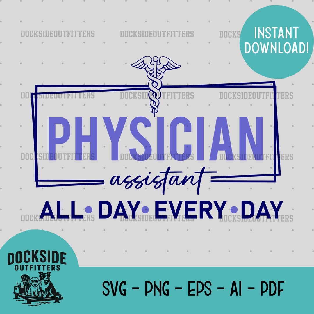 Physician Assistant SVG PNG Design, PA Occupation Clipart for ...