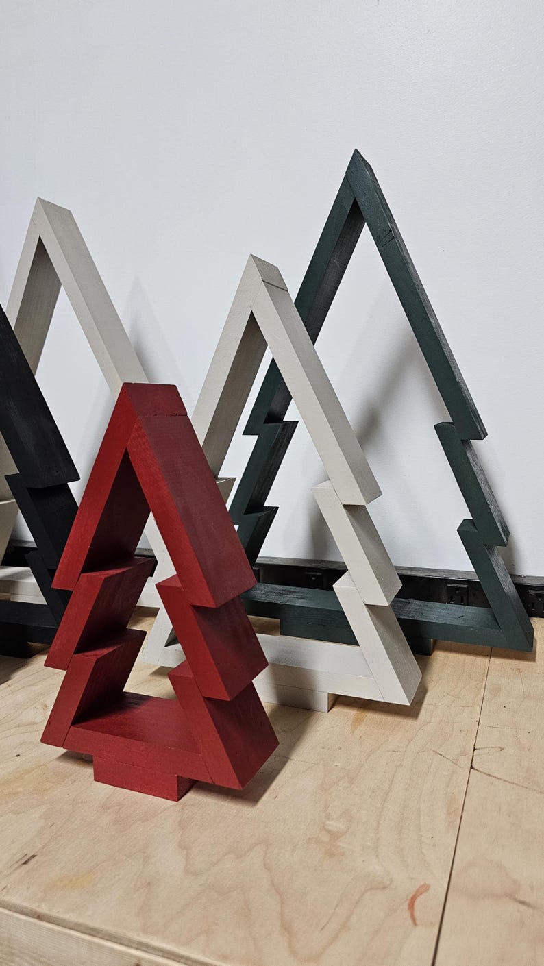 Wooden Stacking Christmas Trees, Nesting Christmas Trees, Wooden - Etsy