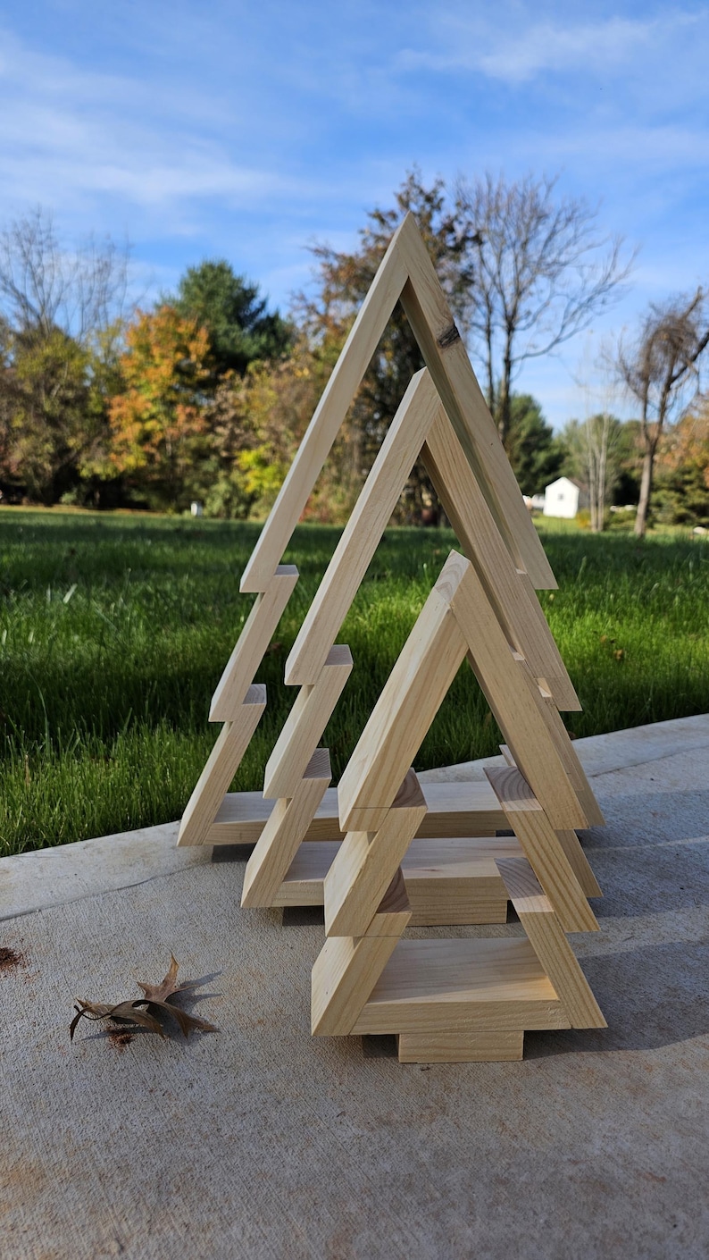 Wooden Stacking Christmas Trees, Nesting Christmas Trees, Wooden - Etsy