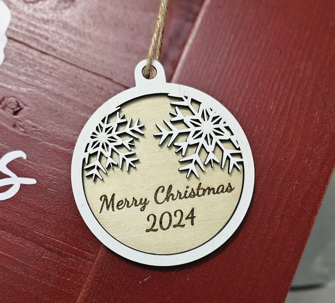 2024 Christmas Ornament Wooden - Etsy