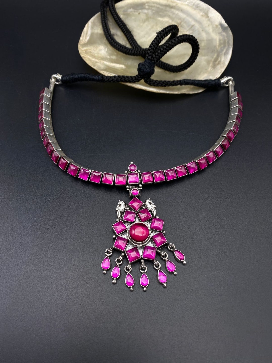 Pink Kemp Addigai Necklace - Etsy