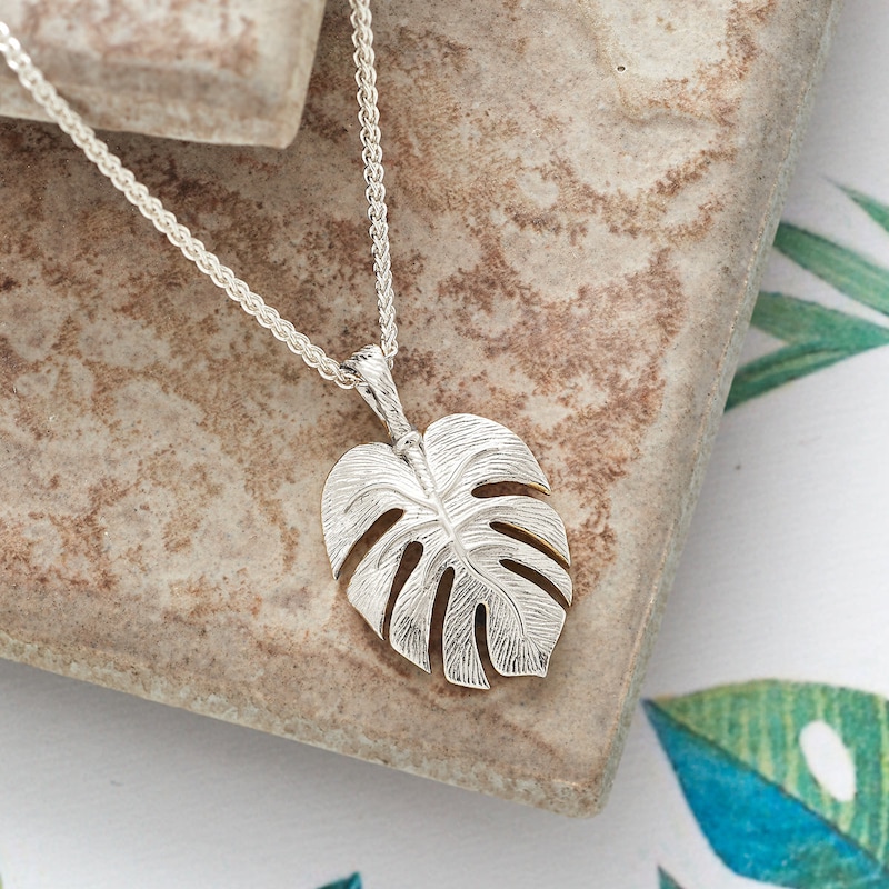 Monstera Necklace - Etsy