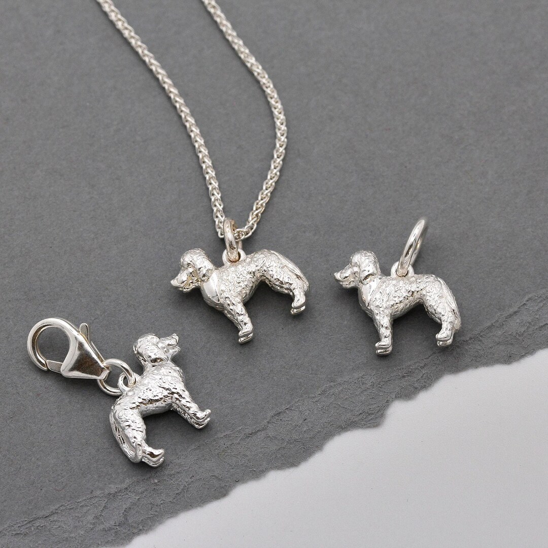 Personalized Labradoodle Sterling Silver Charm: Dog Necklace Pendant - Etsy