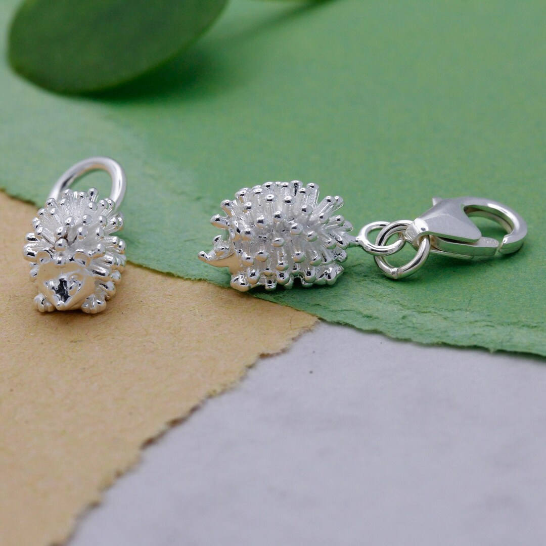 Sterling Silver Hedgehog Charm | British Countryside Jewellery ...