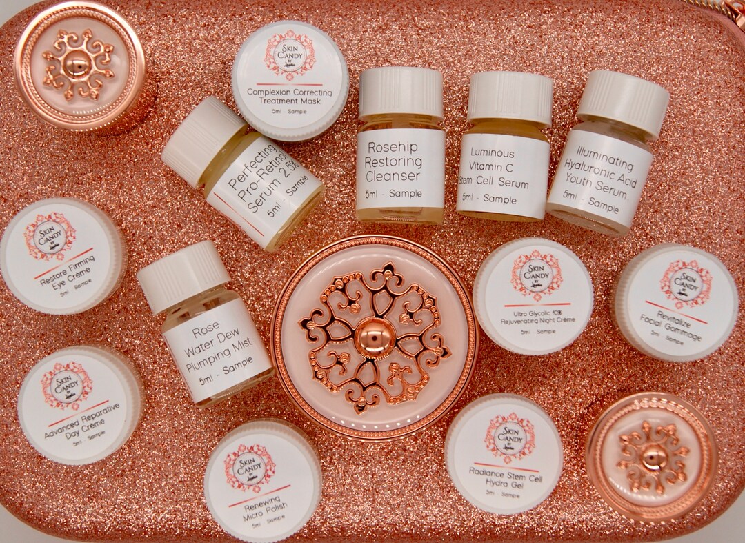 Organic Anti-aging Skincare Collection 13 Piece Sample Set Pro-aging - Etsy
