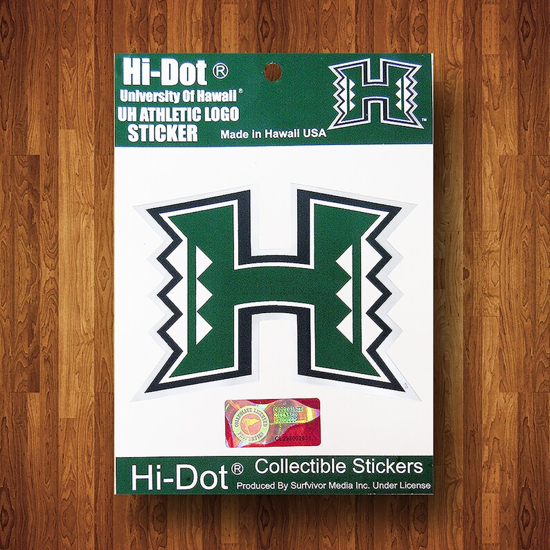 University of Hawaii Sticker H Logo Tribal Hawaii - Etsy