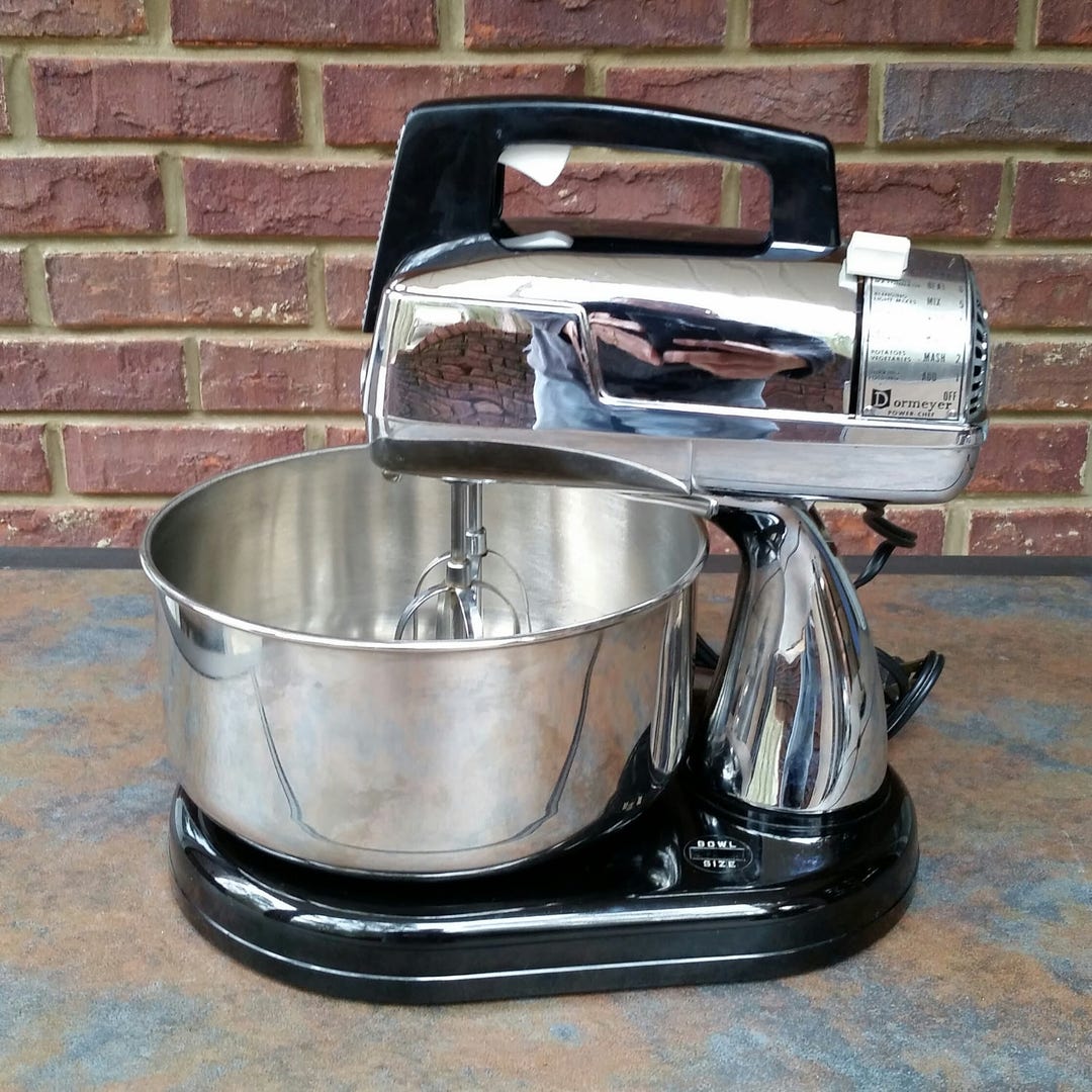 DORMEYER Stand Mixer Retro POWER CHEF SM12C Vintage Chrome With Meat ...