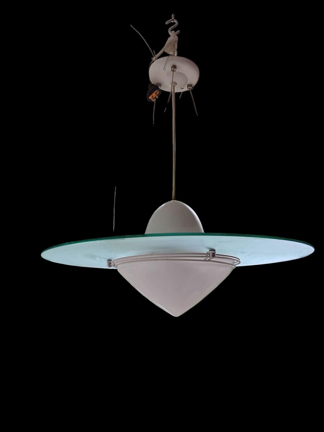 22" Mid-century Modern Flying Saucer Light 1950s Space Age Atomic ...