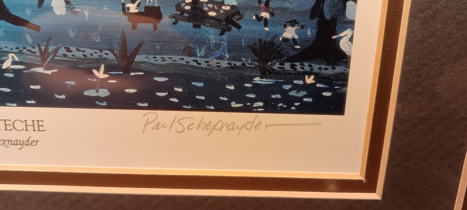 LA, Paul Schexnayder Print Angels Over Bayou Teche, Artist Proof ...