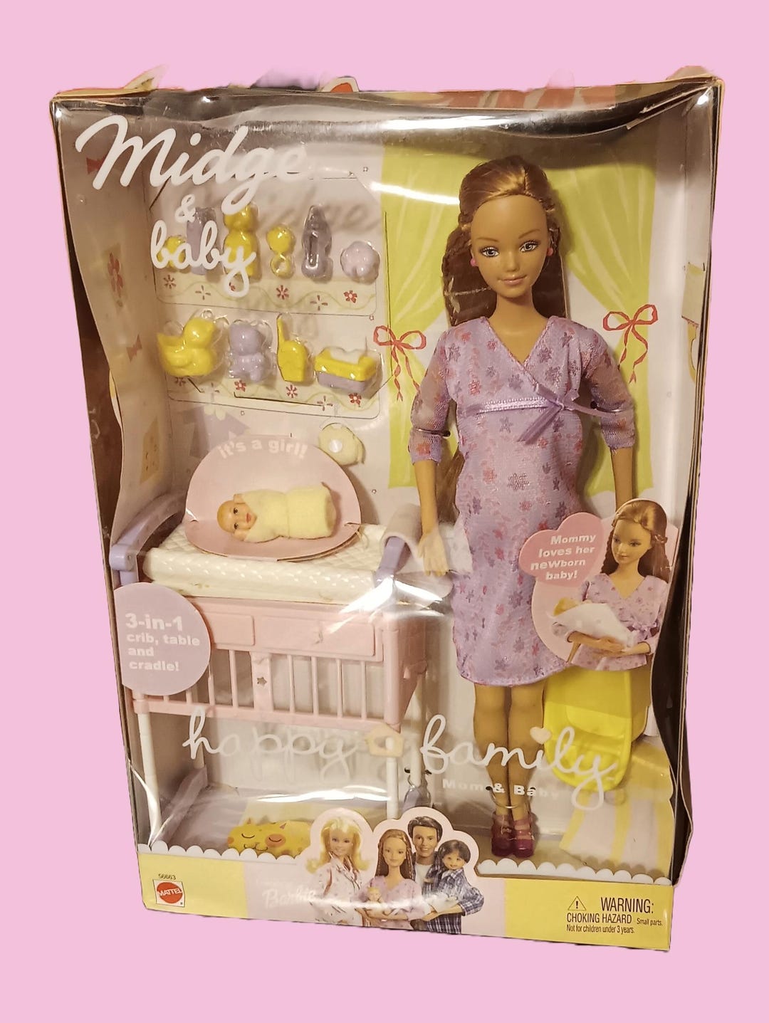 Vintage 2002 Midge & Baby Barbie Happy Family Mom Doll | Controversial ...