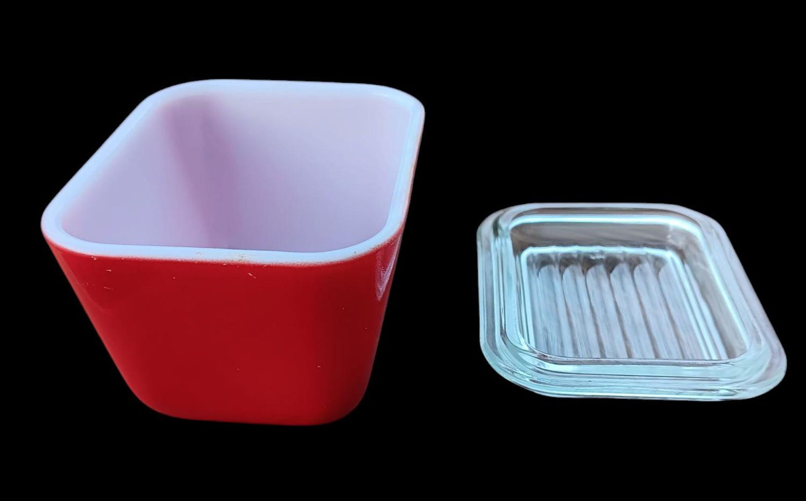 Vintage Pyrex Red 0501 Refrigerator & Ovenware Dish – Mint Condition ...