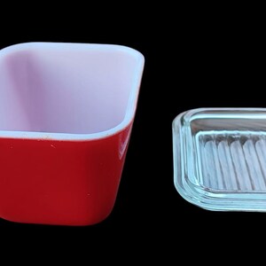 Vintage Pyrex Red 0501 Refrigerator & Ovenware Dish – Mint Condition ...