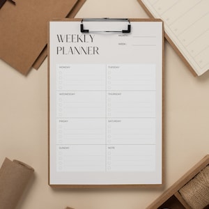 Printable Daily Planner | Simple, Printable, Digital Planner, Daily ...