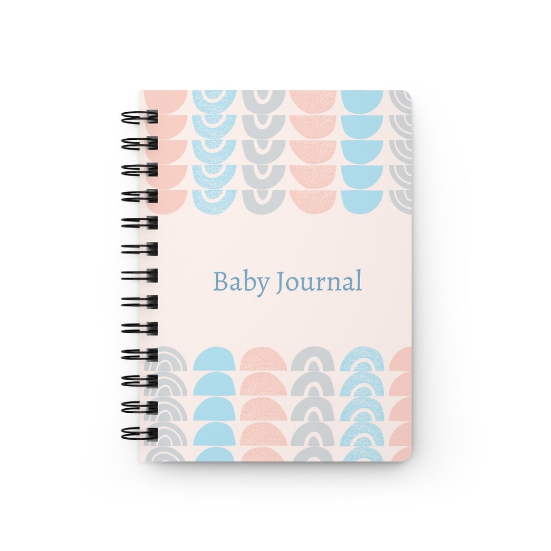 Spiral Bound Baby Journal | Baby Book, Newborn Journal, Baby Diary ...