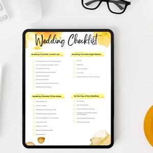 1 Month Out Wedding to Do List | Wedding Checklist, Printable Planner ...