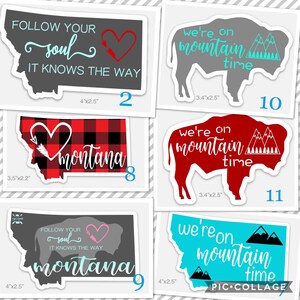 Montana & Wyoming Decal Stickers, One of a Kind, Unique State Decals ...