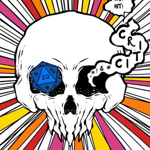 Printable DND Coloring Page: Critical Hit - Etsy