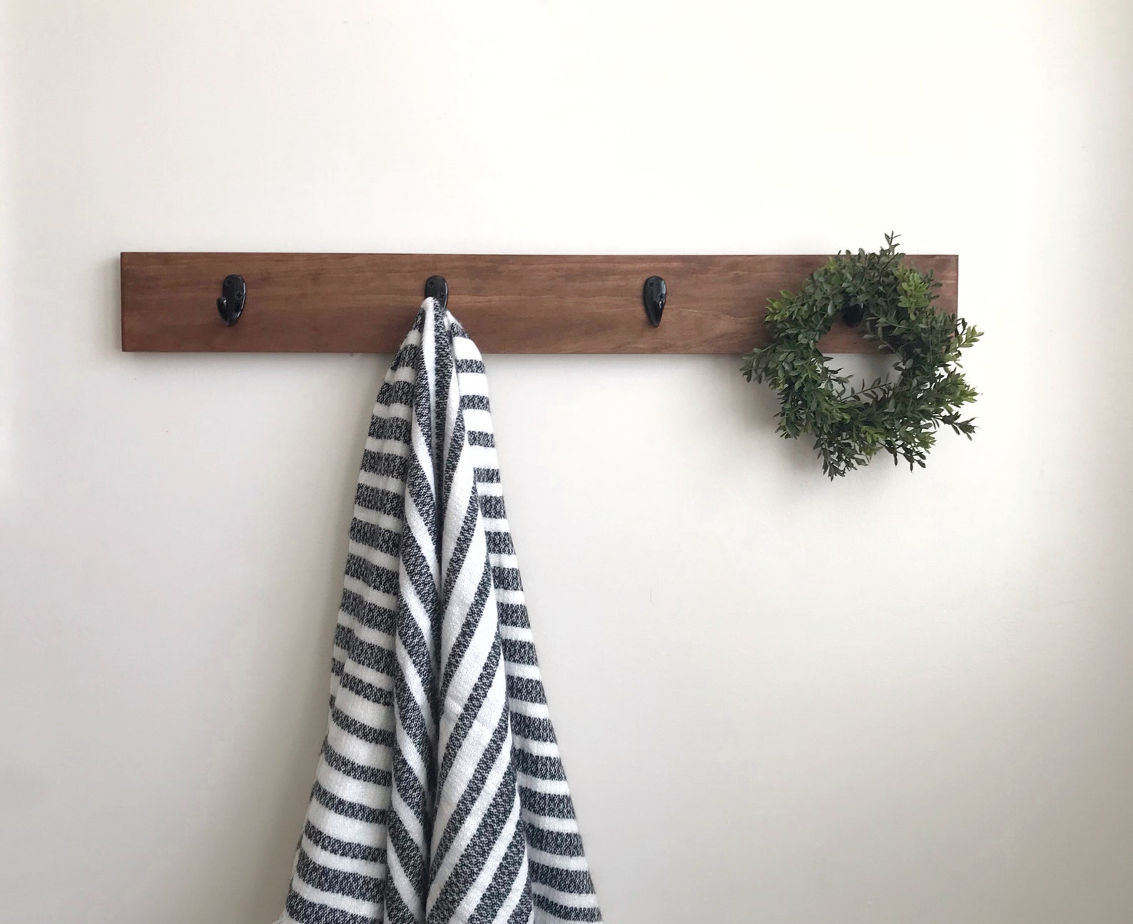 Wood Coat Rack Simple Coat Rack Farmhouse Coat Rack - Etsy