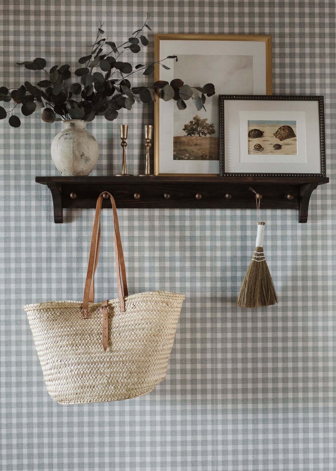 Shaker Peg Rack With Shelf - Peg Rack - Peg Rail - Wall Mounted Coat ...