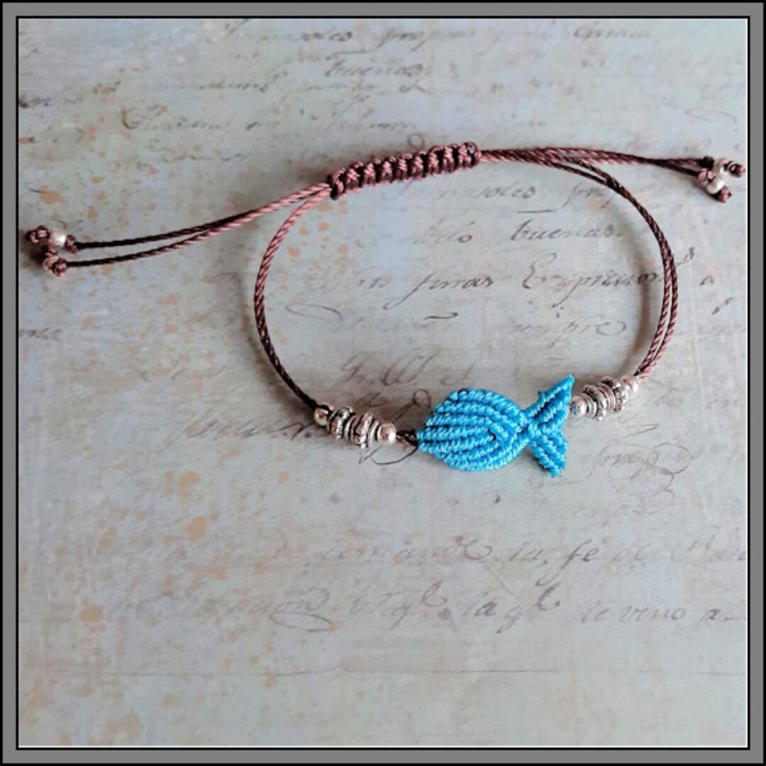Macramè Fish Bracelet - Etsy