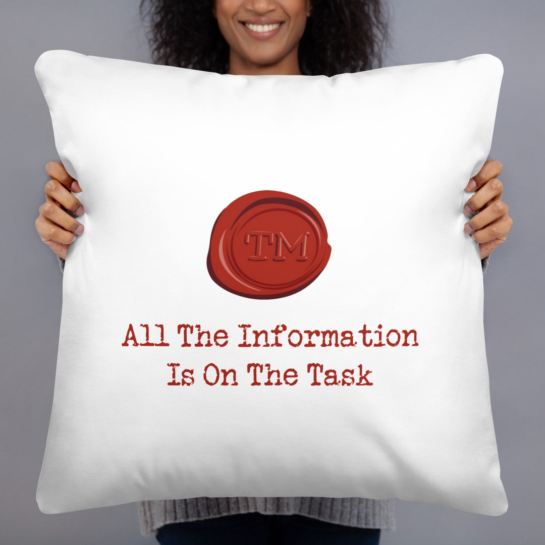 Taskmaster Seal All the Information is on the Task Basic - Etsy