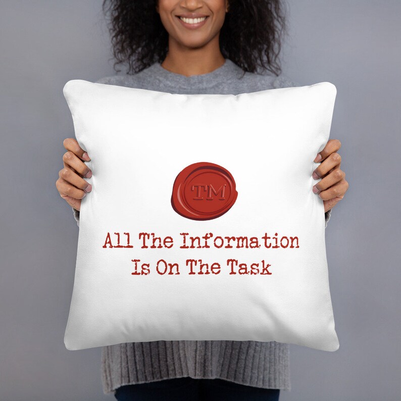 Taskmaster Seal All the Information is on the Task Basic - Etsy