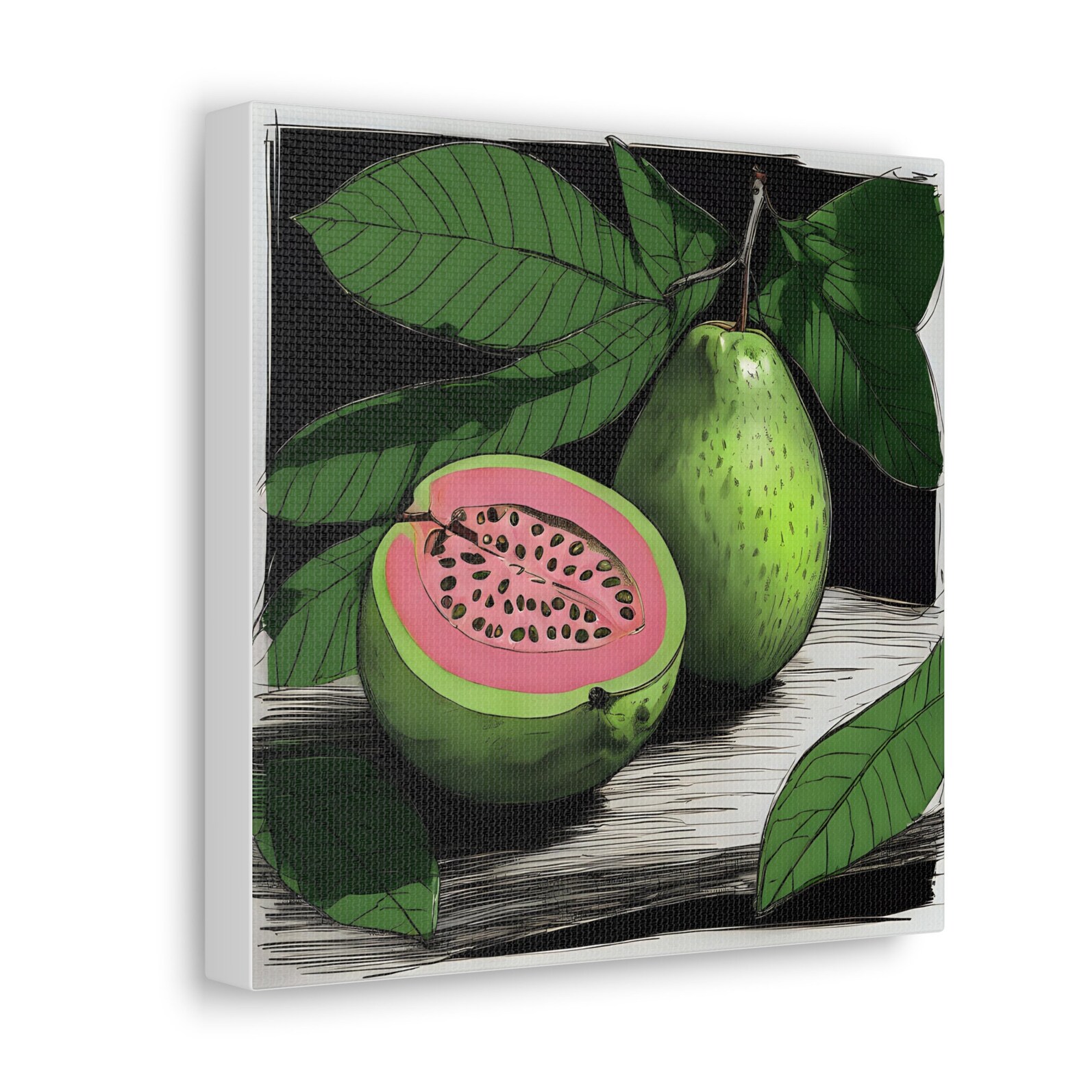 Guava Watercolor Guayaba Fruit Painting Guava Art Guava - Etsy