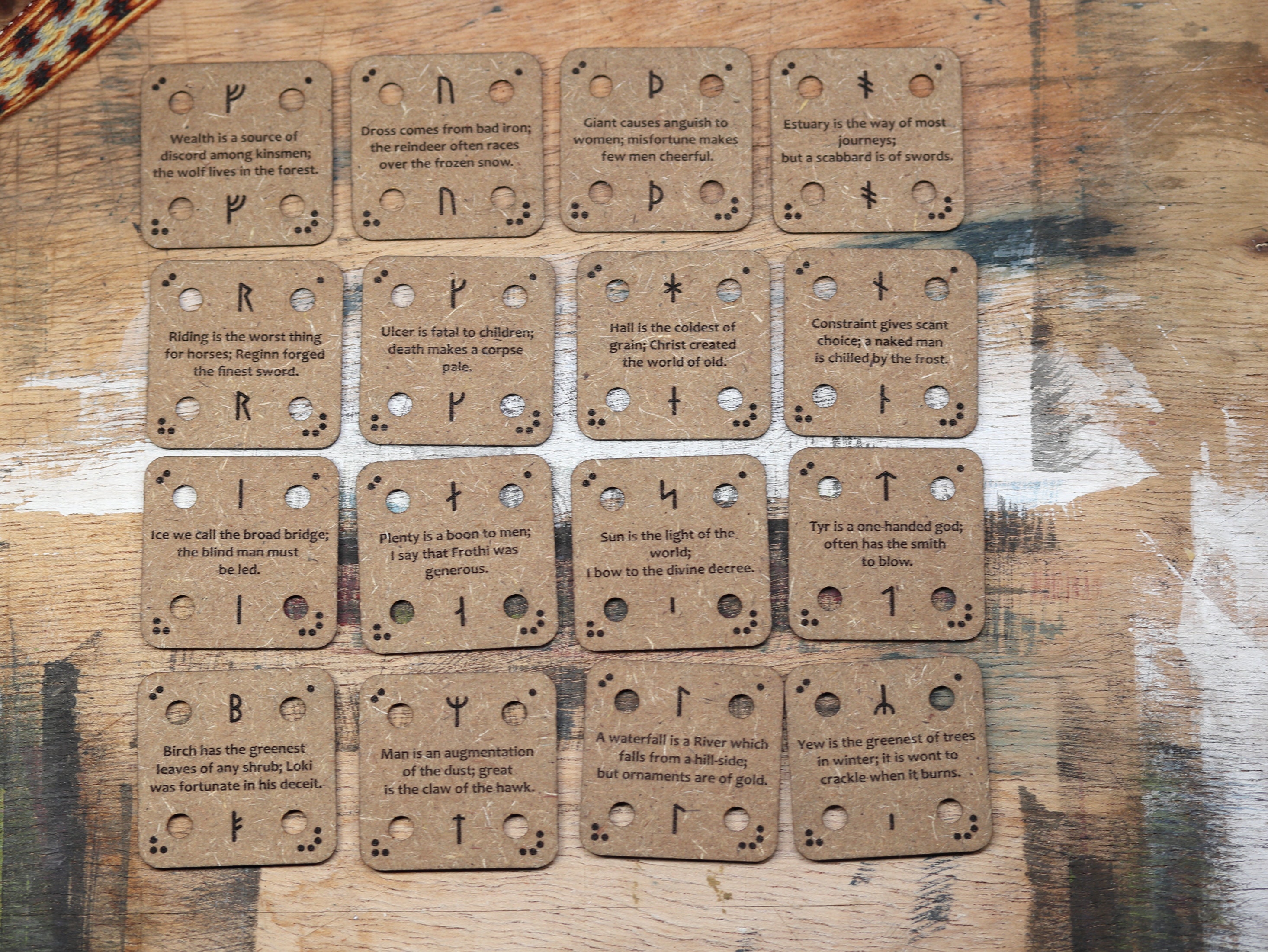 Tablet Weaving Cards Weaving Tablets 40mm X 40mm X 1mm - Etsy