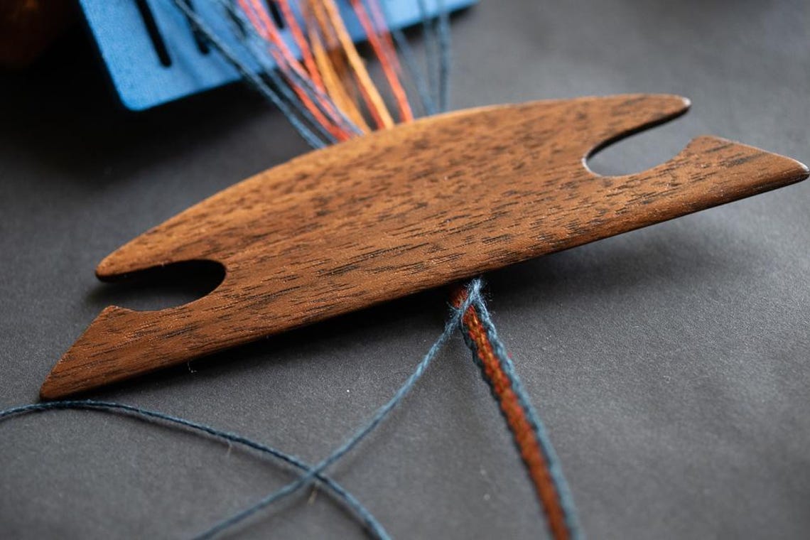 Walnut Weaving Shuttle: Narrow Band Inkle, Tablet, Backstrap - Etsy