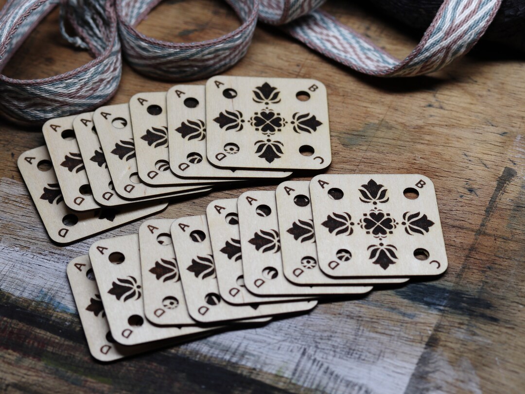 Weaving Tablets | Tablet Weaving Cards | 50mm X 50mm X 1.5mm | 15 X ...